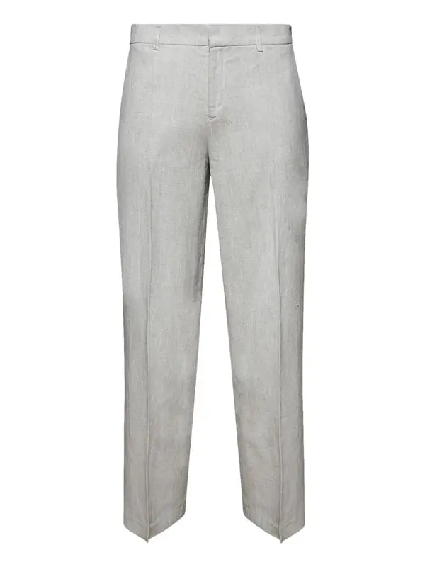 MISBHV Tailored Linen Trousers - White