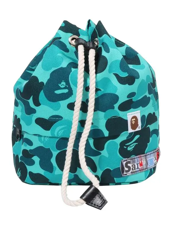 A BATHING APE X Saint Mxxxxxx Rope Bag - Blue