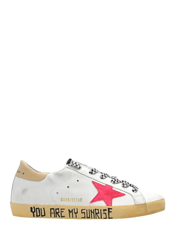 GOLDEN GOOSE Superstar 'you Are My Sunrise' Sneakers - White