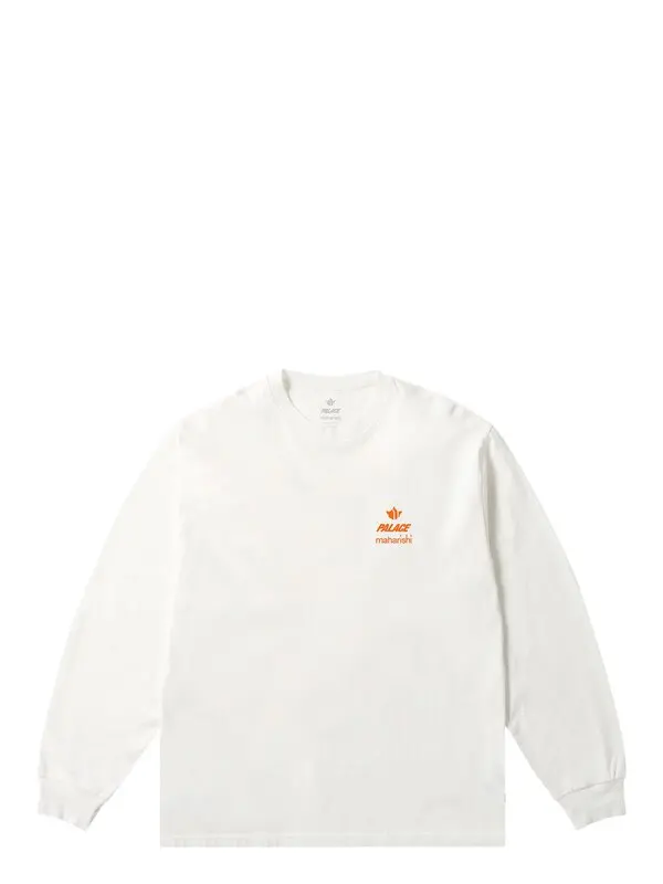 PALACE X Maharishi Shaolin Tag Long-sleeve - White