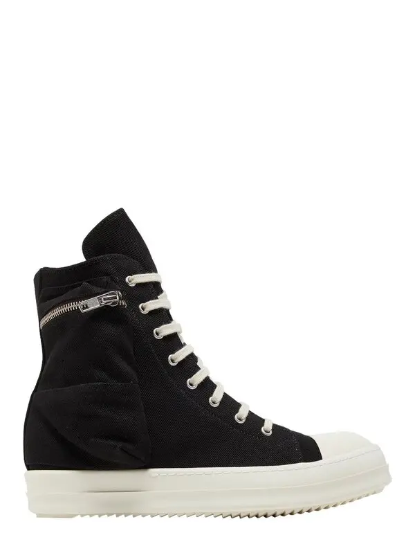 Rick Owens Strobe High-top Sneakers - Black