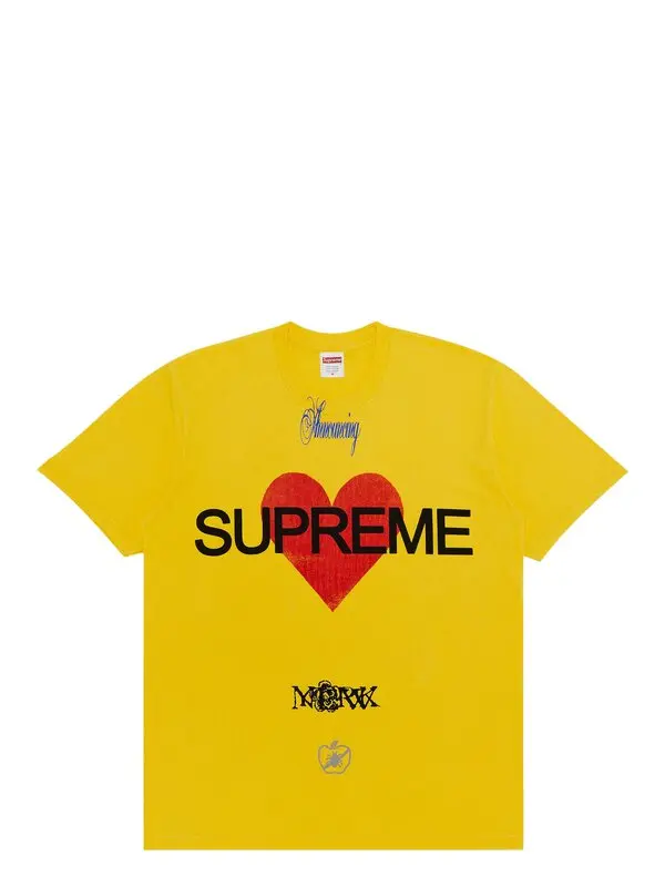 Supreme Announcing Tee - Yellow
