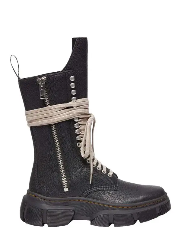 Rick Owens Dr. Martens X 1918 Dmxl Calf Length Boot - Black