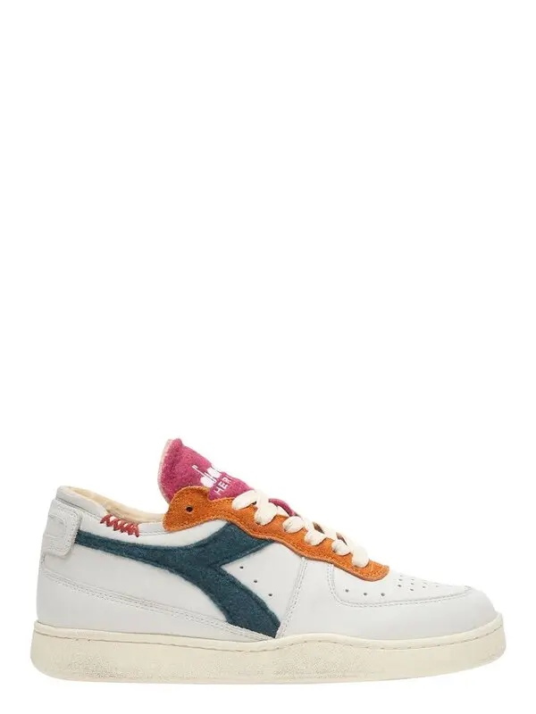 DIADORA Mi Basket Row Cut Sneakers - White
