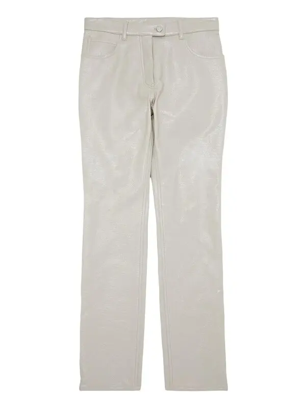 COURREGES 5-pocket Vinyl Pants - Grey