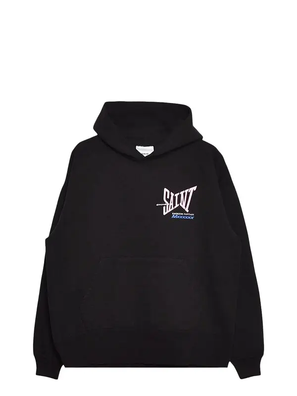 SAINT MXXXXXX Ribbon Saint Hoodie - Black