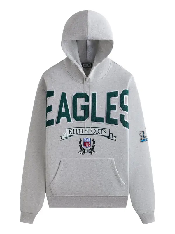 Kith 47 For The Nfl: Eagles Nelson Hoodie - Grey