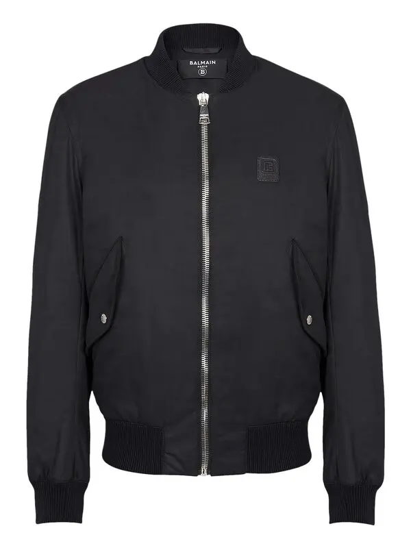 Balmain Zipped Bomber Jacket - Blue