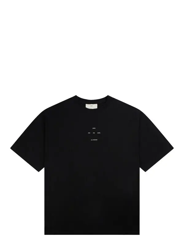 SONG FOR THE MUTE Logo Oversized Tee - Black