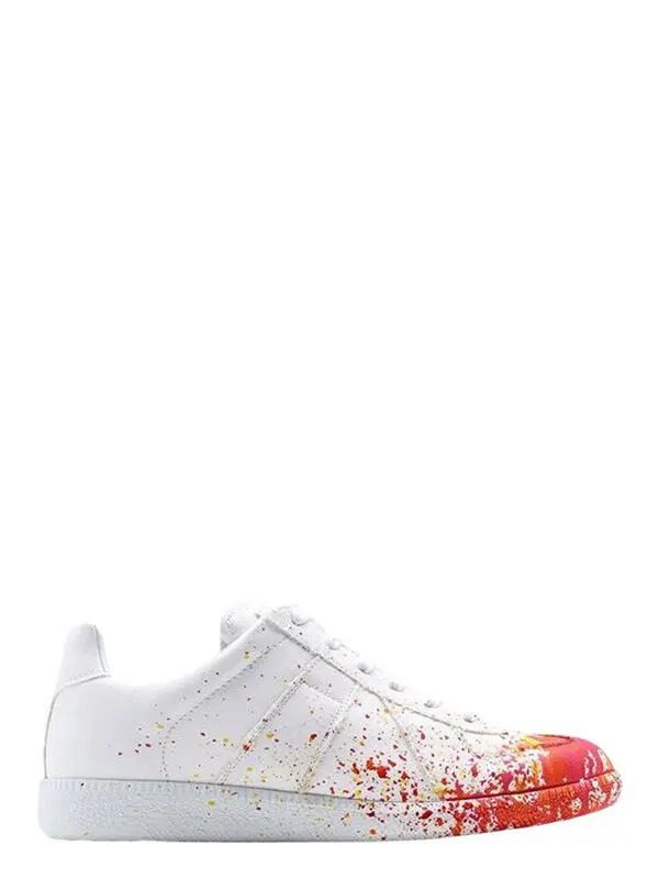 MAISON MARGIELA Replica Low 'paint Splatter' Sneakers - White