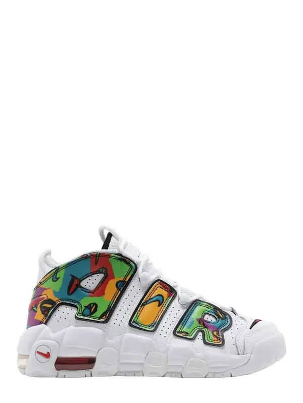 Nike Air More Uptempo Gs ‘peace, Love, Basketball - White