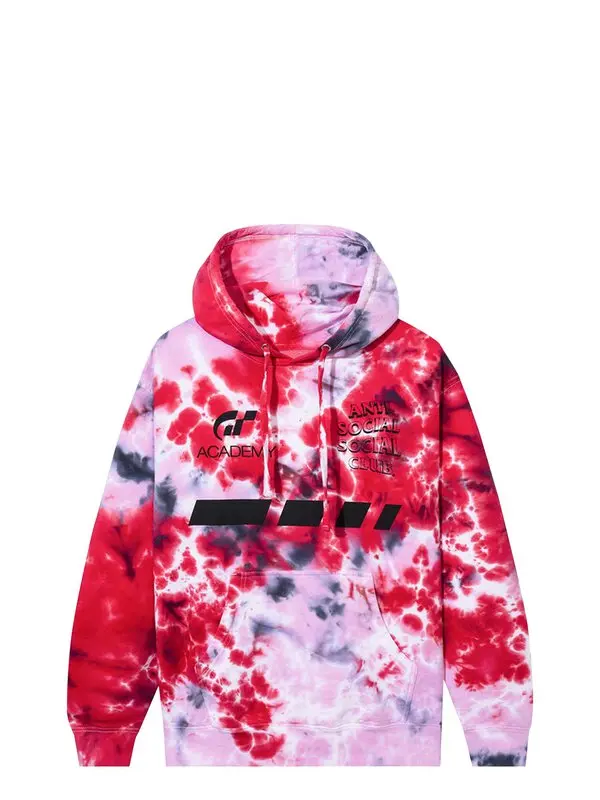 ANTI SOCIAL SOCIAL CLUB X Gran Turismo Dye Hoodie - Red