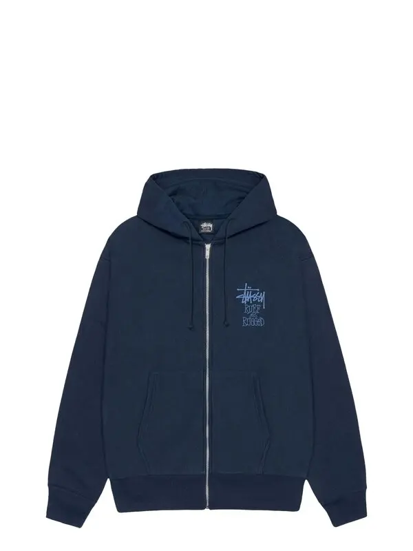 StÜssy Well Suited Zip Hoodie - Blue
