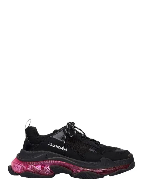 Balenciaga Triple S Clear Sole Sneakers - Black