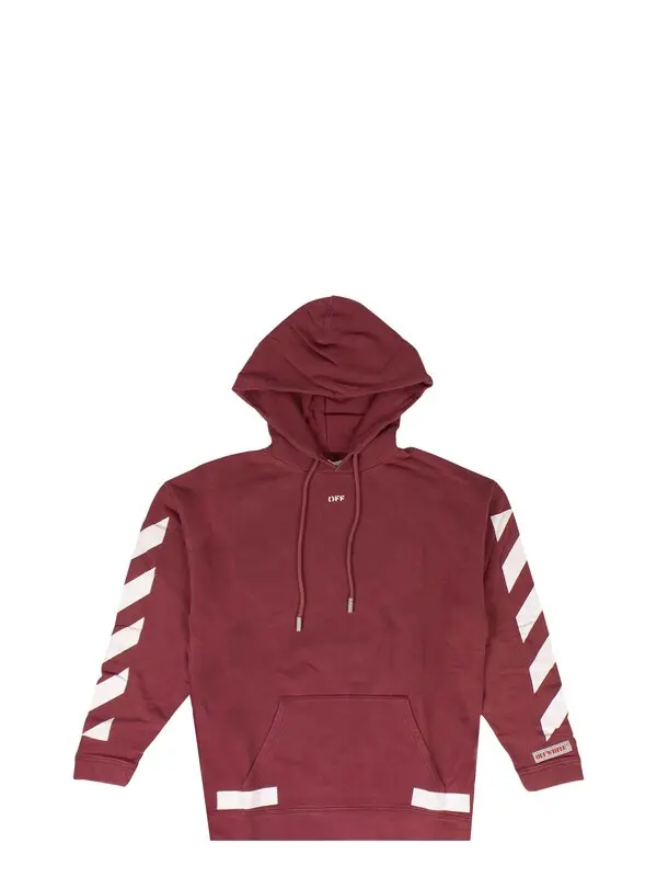 Off-White Diags Arrows Hooded Sweatshirt - Red