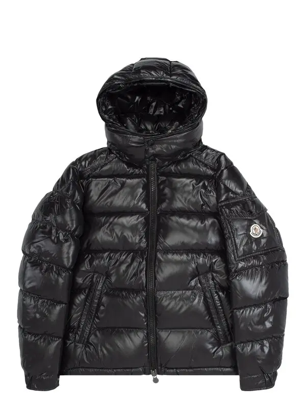 Moncler Maya Hooded Puffer Jacket - Black