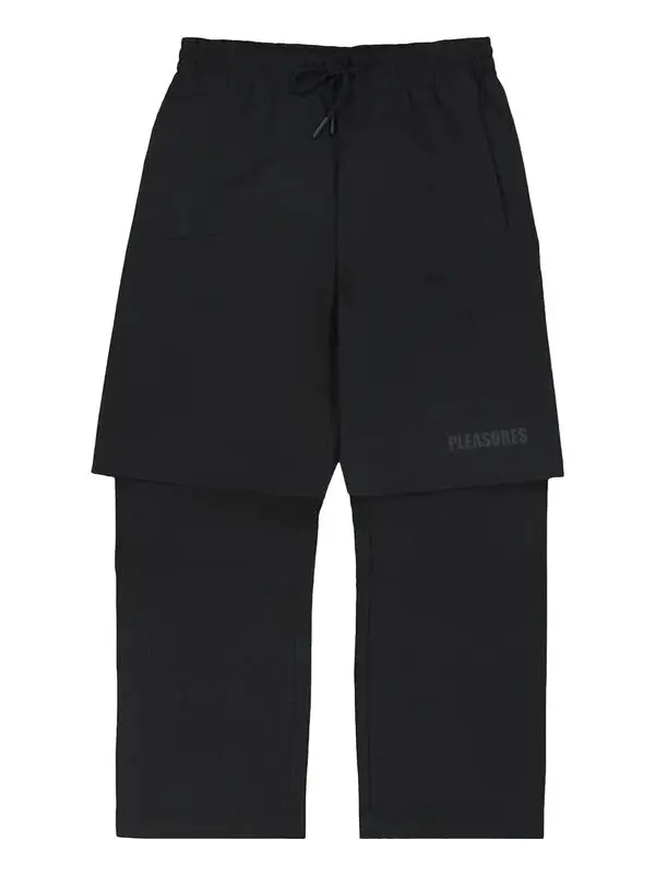 PLEASURES Layered Pants - Black