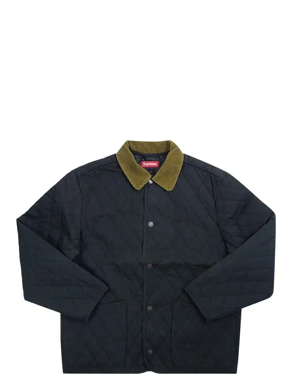 Supreme Quilted Paisley Jacket - Black