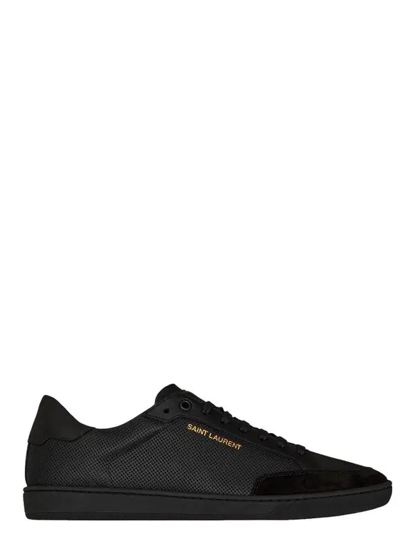 Saint Laurent Court Classic Sl-10 Low Sneakers - Black