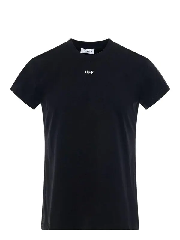 Off-White Off Stamp Shaped Tee - Black