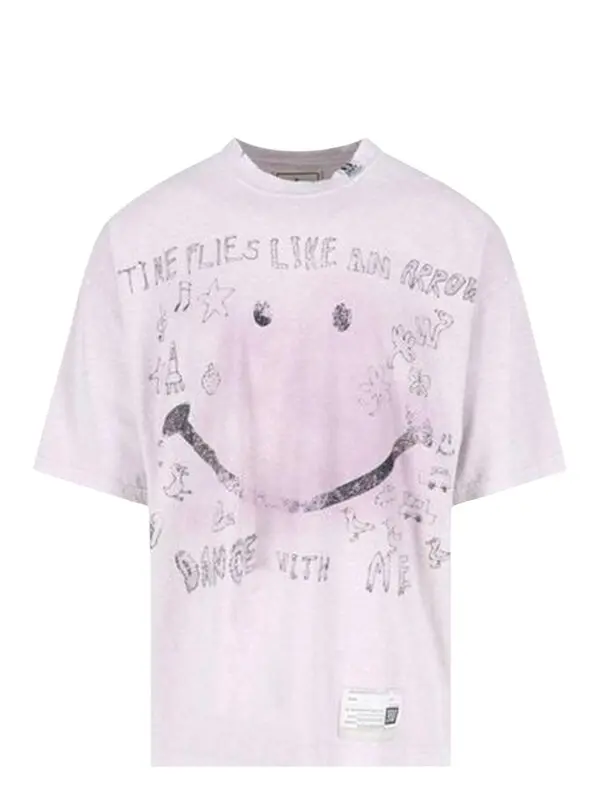 Mihara Yasuhiro Bleached T-shirt - Pink