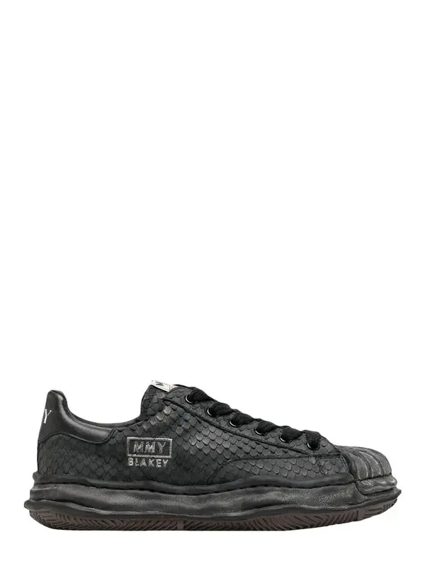 Mihara Yasuhiro Blakey Og Sole Low Leather Sneakers - Black