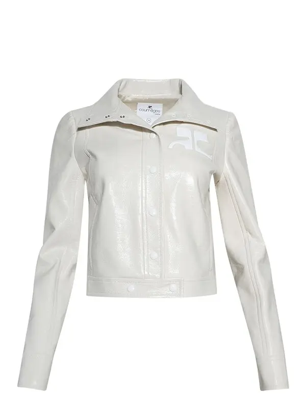 COURREGES Vinyl Reedition Jacket - White