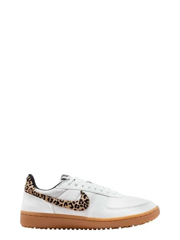 Nike Wmns Field General 82 Leopard Print Sneakers - White