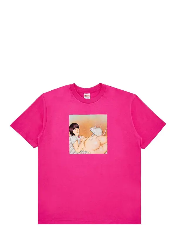 Supreme Mouse Tee - Pink