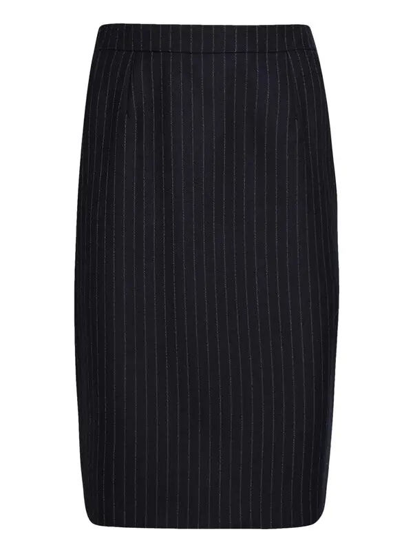 Saint Laurent Midi Skirt - Blue