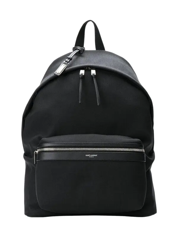 Saint Laurent Logo Backpack - Black