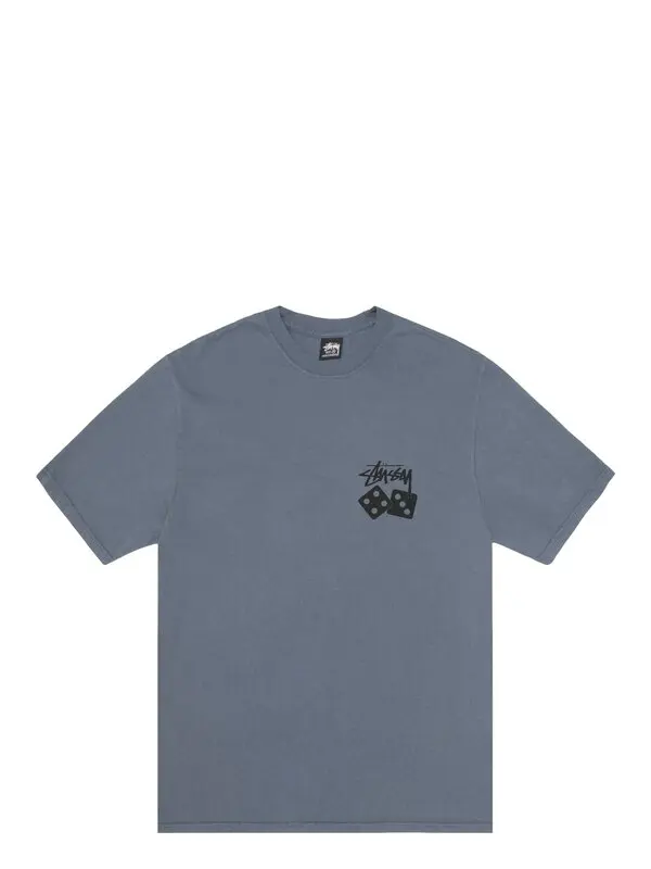 StÜssy Dice Pigment Dyed Tee - Blue
