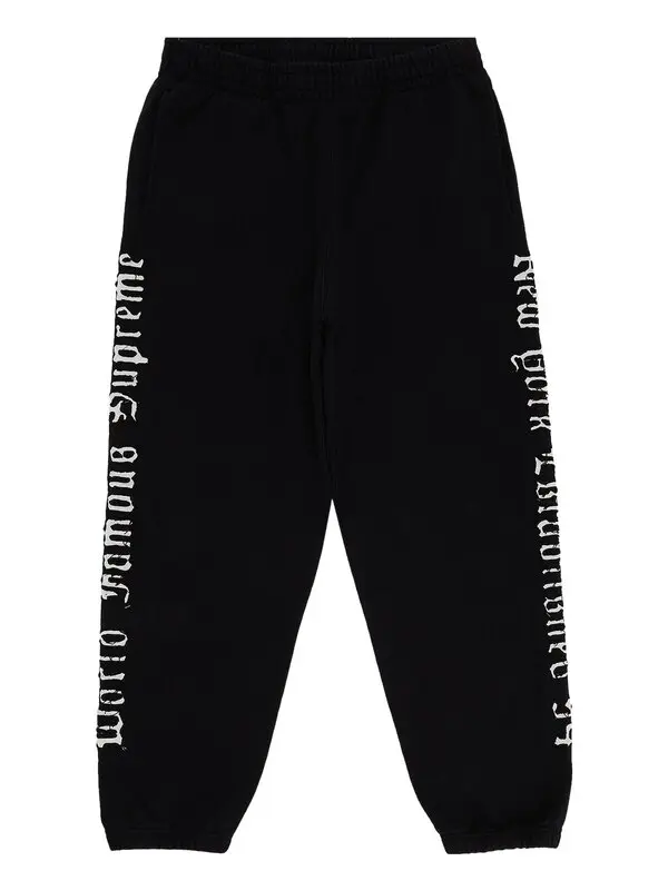 Supreme Contrast Cutout Sweatpant - Black