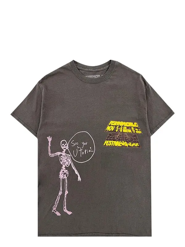 CACTUS JACK BY TRAVIS SCOTT Open Your Eyes Ii Tee - Grey