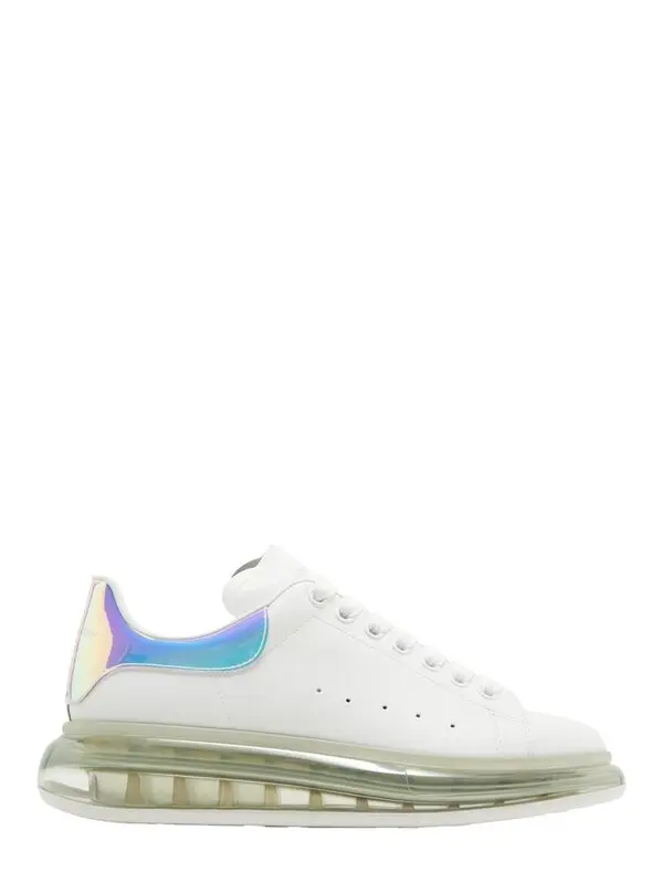 Alexander McQueen Oversized Sneaker With Iridescent Detail - White