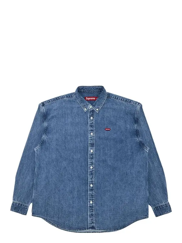 Supreme Small Box Denim Shirt - Blue