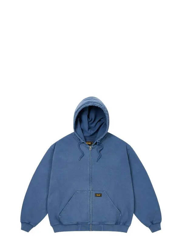PALACE Triple Stitch Zip Hood - Blue