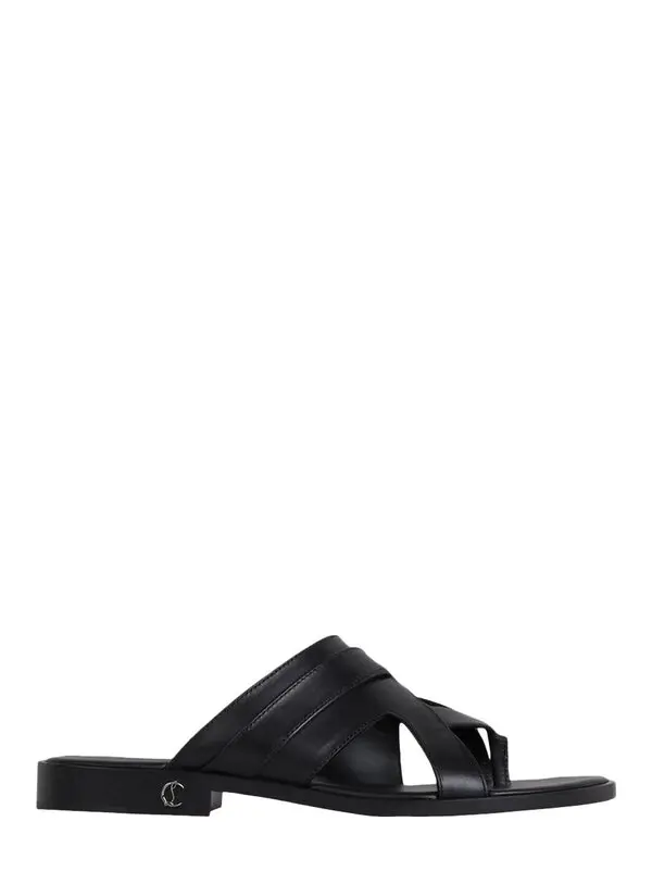 CHRISTIAN LOUBOUTIN Sinouhe Flat Sandals - Black