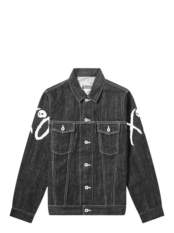 A BATHING APE Denim Jacket - Black