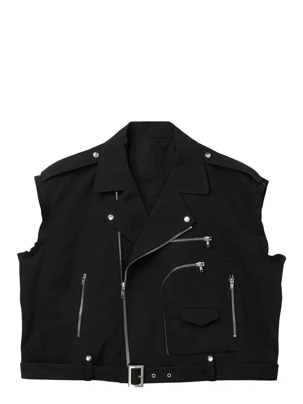 Rick Owens Bauhaus Stooges Cropped Vest - Black