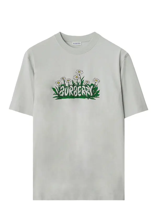 Burberry Daisy Logo T-shirt - Grey