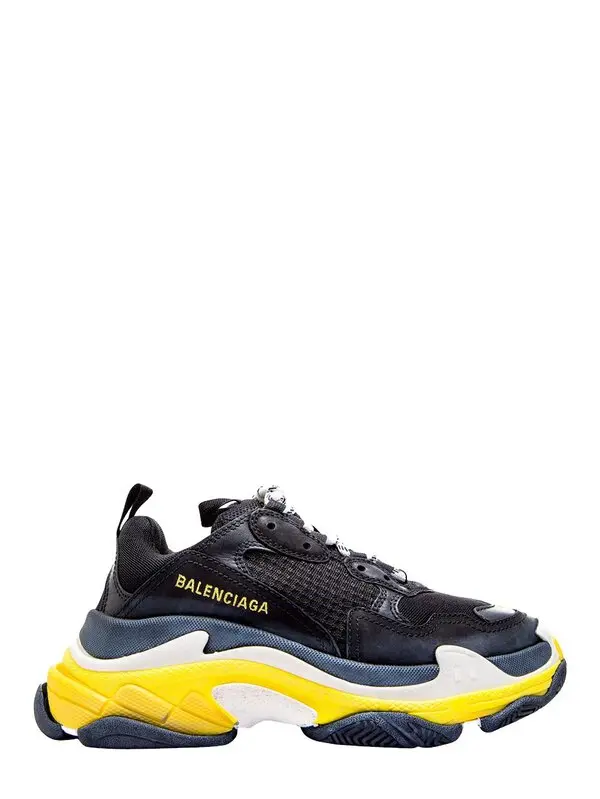 Balenciaga Triple S Lace-up Sneakers - Black