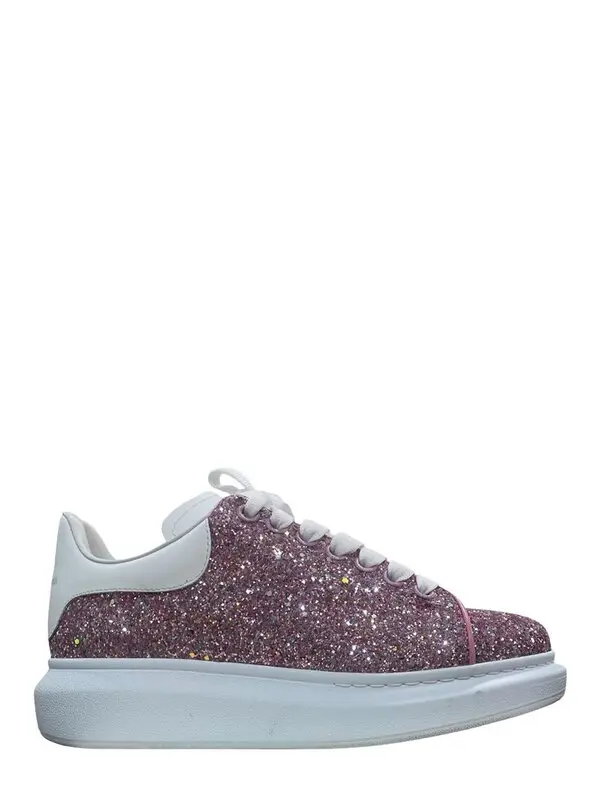 Alexander McQueen Oversized Glitter Sneakers - Pink