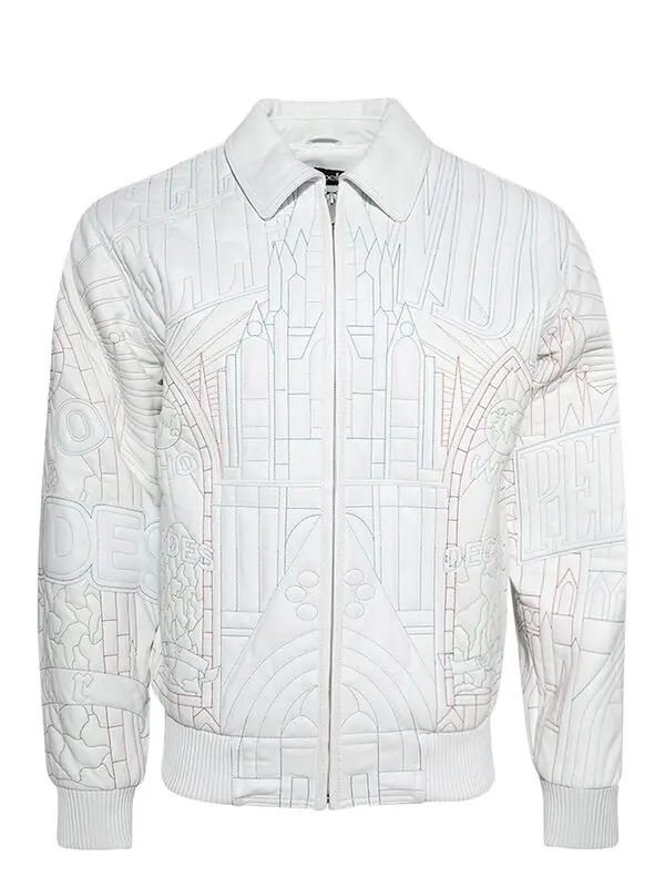 WHO DECIDES WAR BY EV BRAVADO X Pelle Pelle Cathedral Jacket - White
