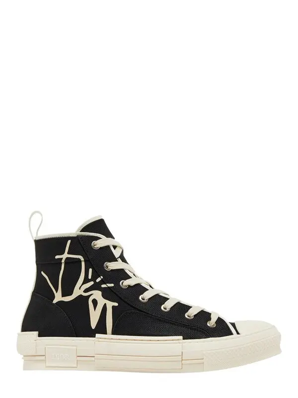 Dior Cactus Jack X B23 High Top Sneakers - Black
