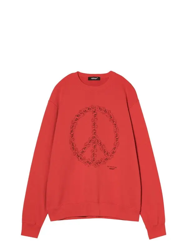 UNDERCOVERISM Peace Sign Sweatshirt - Red