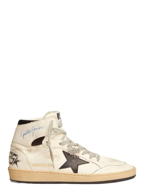 GOLDEN GOOSE Sky Star High-top Sneakers - White
