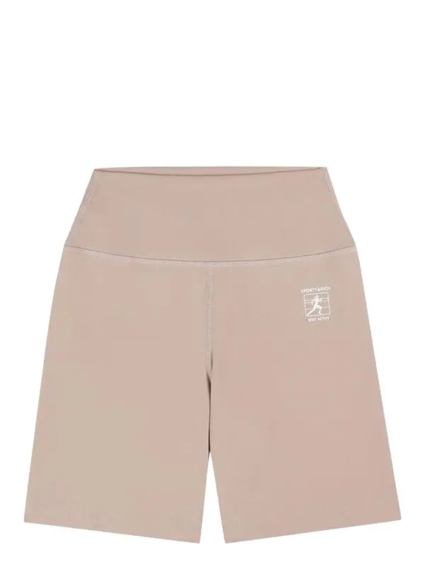 SPORTY & RICH Stay Active Biker Short - Tan