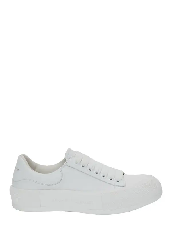 Alexander McQueen Deck Plimsoll Sneakers - White