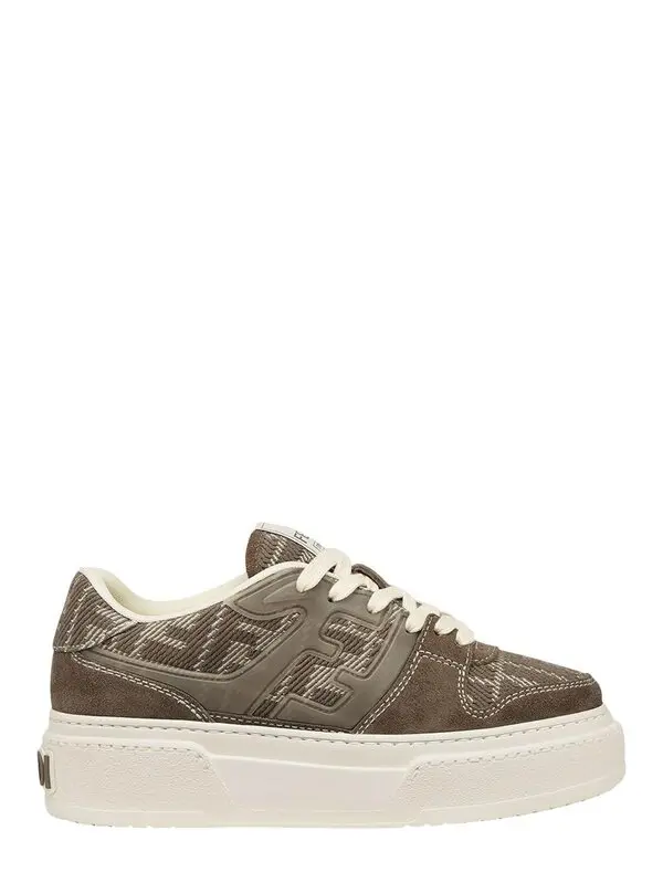 Fendi Match Platform Sneakers - Brown